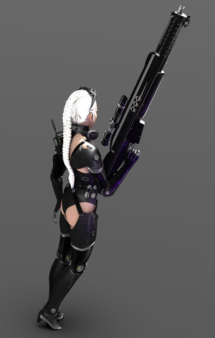 3D Cyborg Commando - TurboSquid 1505840