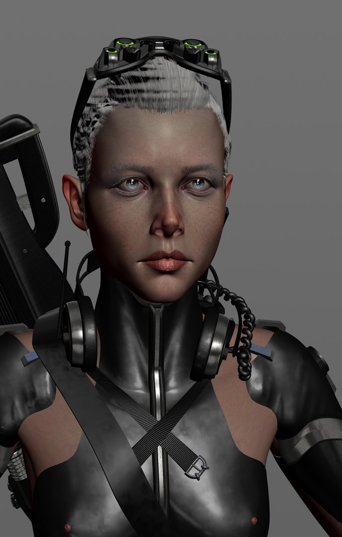 3D Cyborg Commando - TurboSquid 1505840