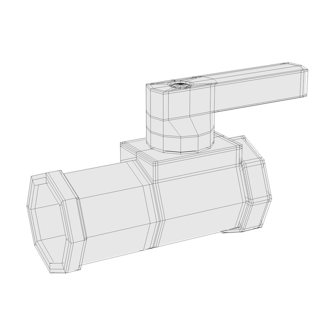 3ds Max Water Pipe Valve
