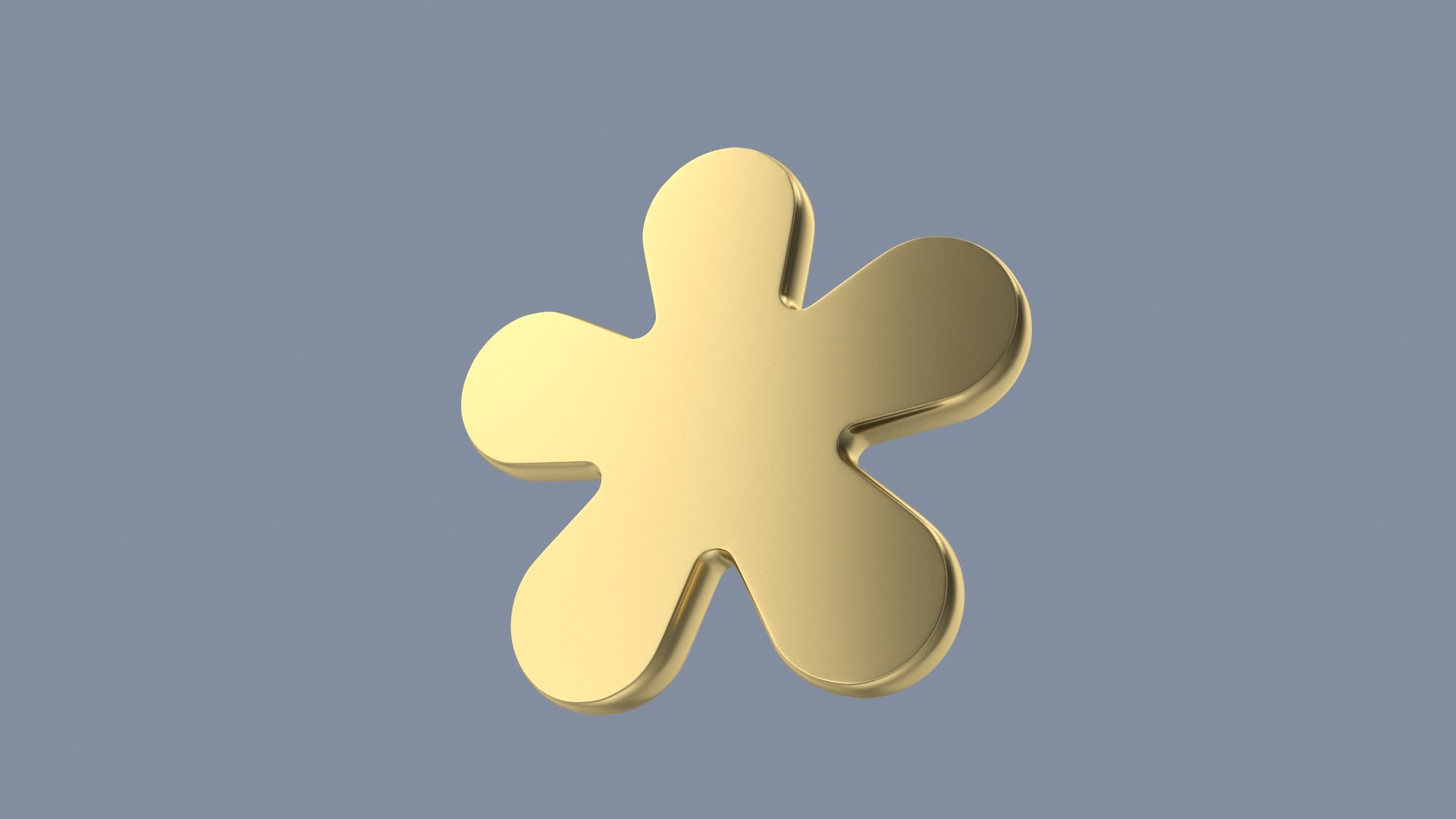 3D Asterisk Symbol Gold - TurboSquid 2054771
