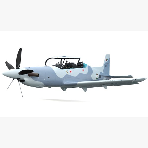 modelo 3d Avión de entrenamiento Pilatus PC-21 gris aparejado para Maya ...