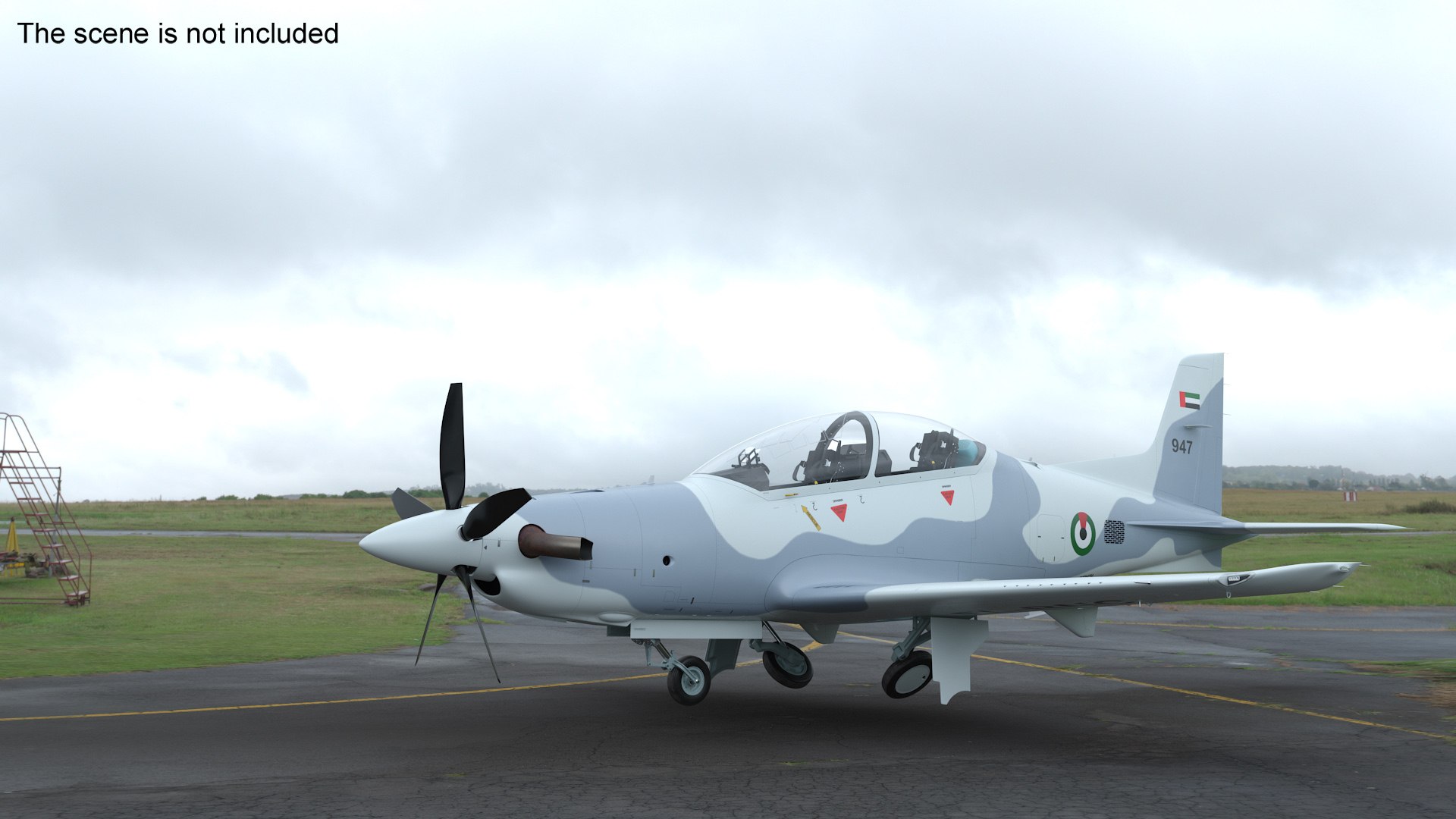 3D Training Aircraft Pilatus PC-21 Grey Rigged For Maya - TurboSquid ...
