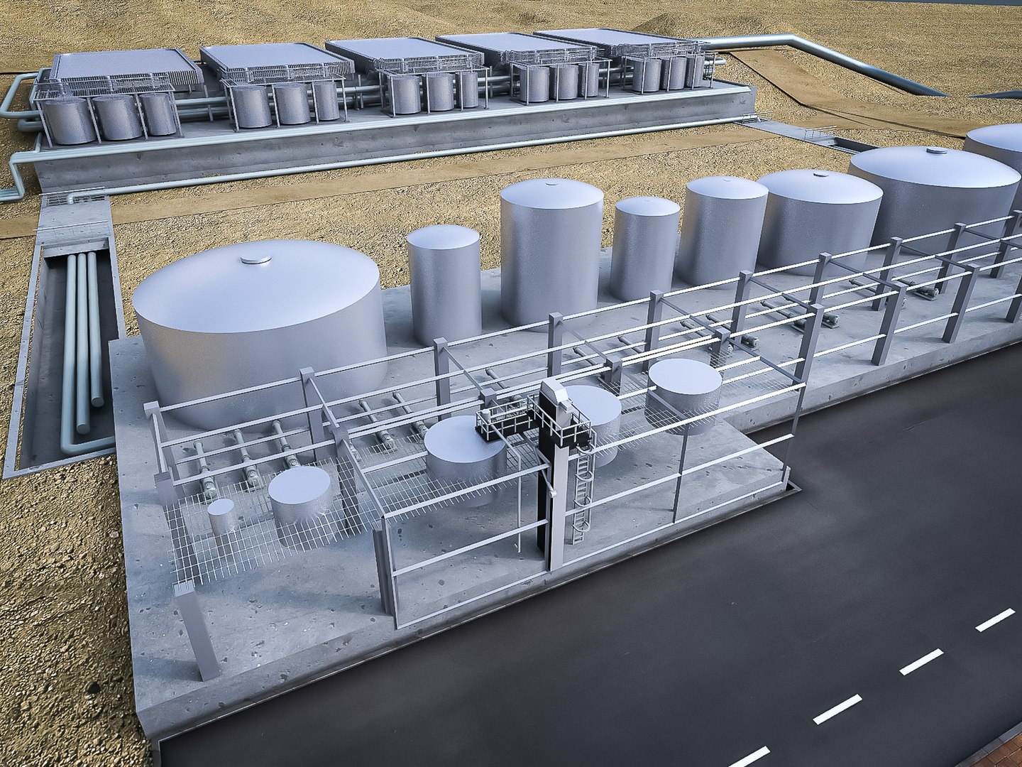 Industrial Mining Factory 3D Model - TurboSquid 1751218