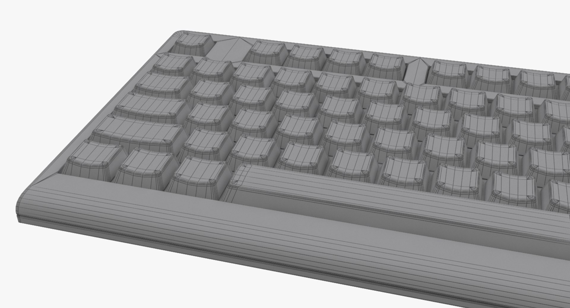 Generic Pc Keyboard Mouse 3d Model
