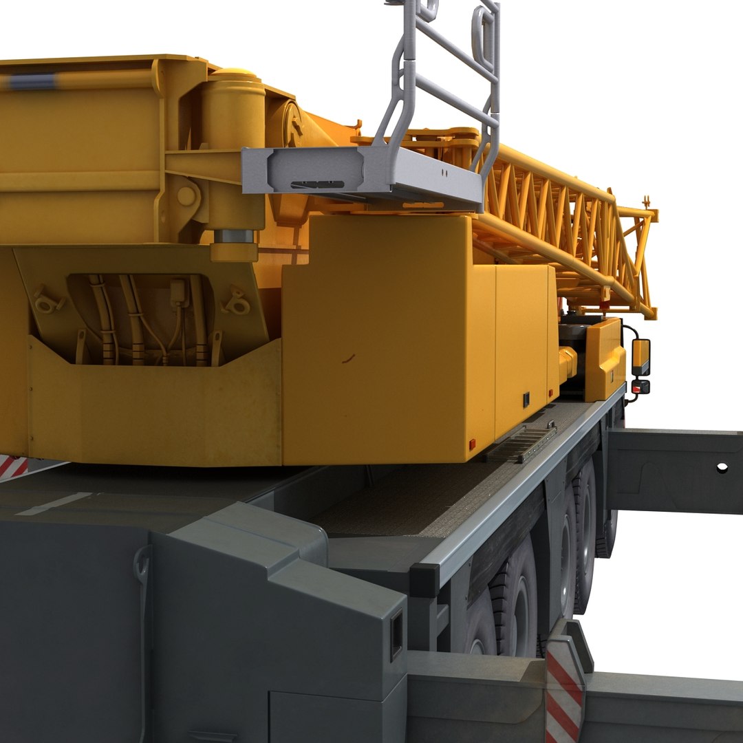 Mobile Crane Liebherr Rigging 3d Model
