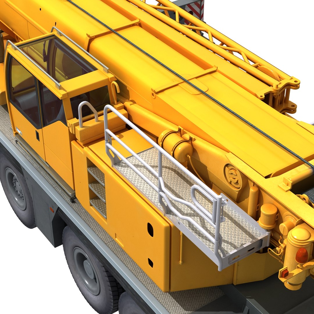 Mobile Crane Liebherr Rigging 3d Model