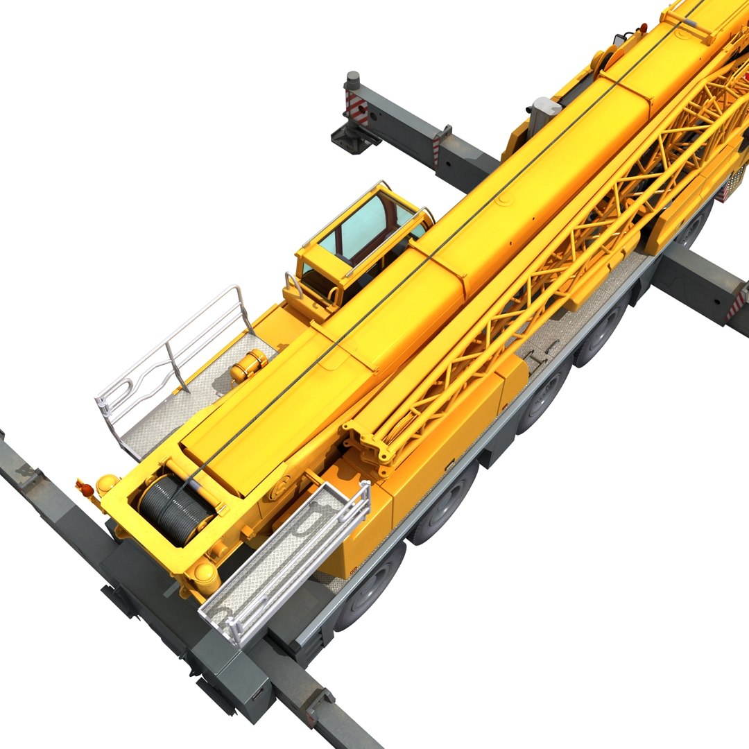 Mobile Crane Liebherr Rigging 3d Model