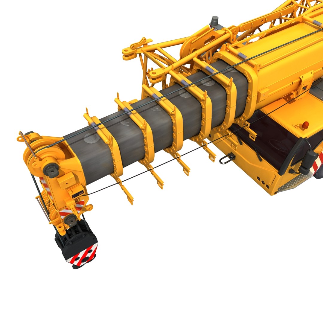 Mobile Crane Liebherr Rigging 3d Model