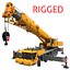 Mobile Crane Liebherr Rigging 3d Model