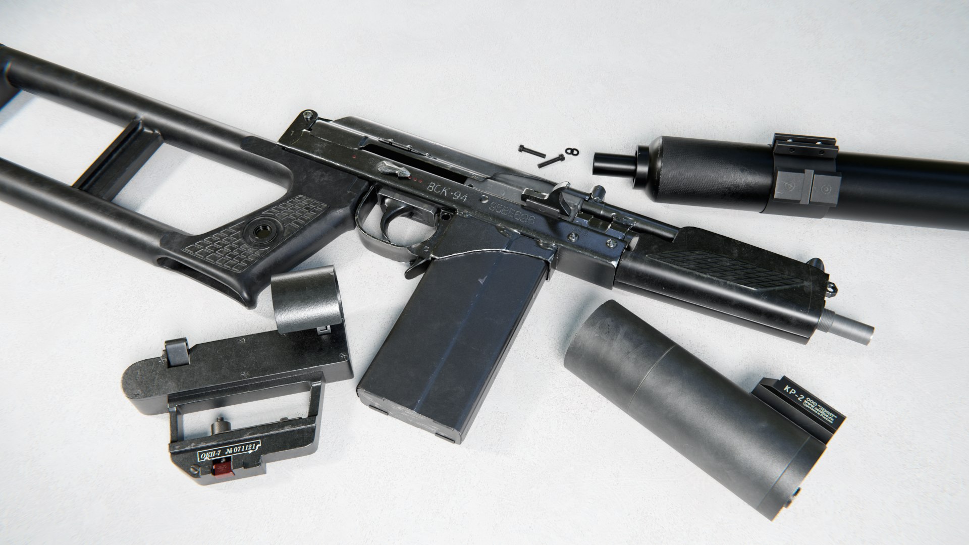 3D VSK-94 Custom Soviet Rifle Model - TurboSquid 2276483