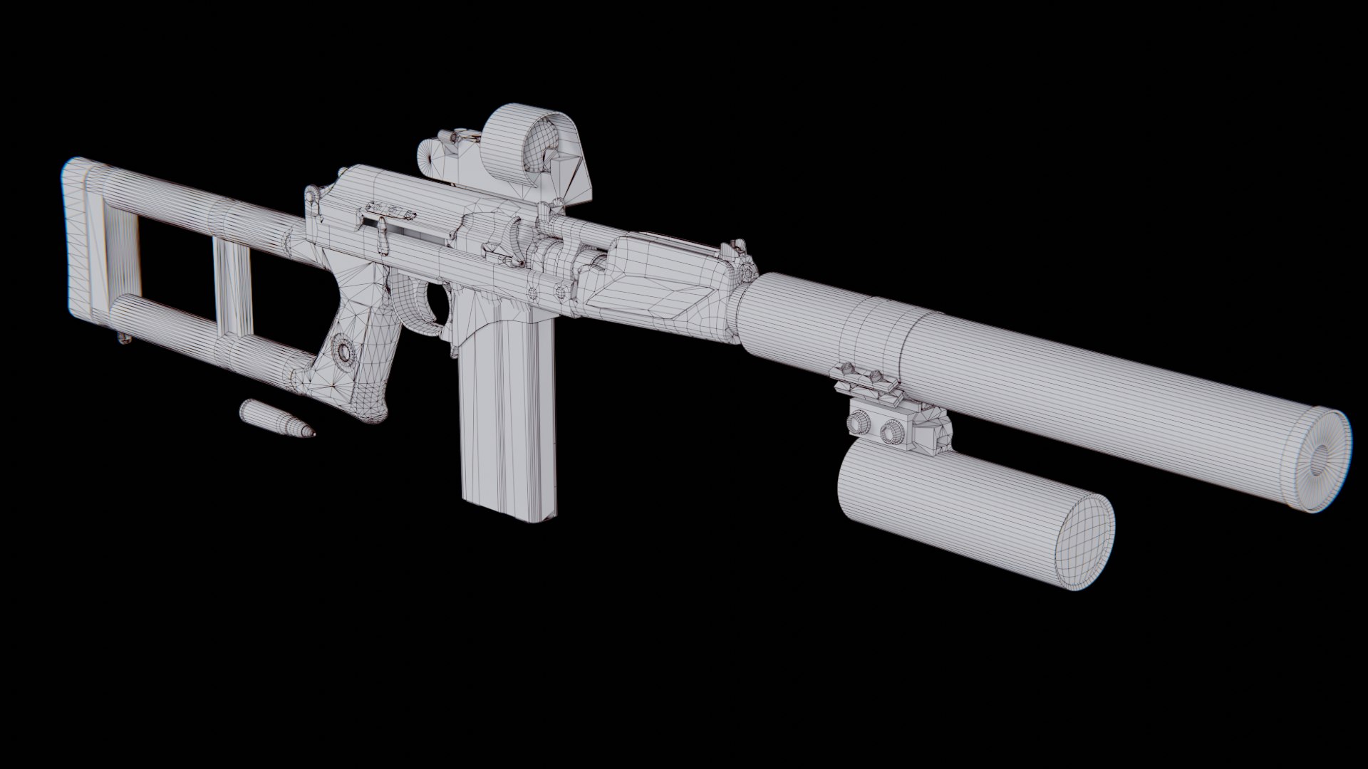 3D VSK-94 Custom Soviet Rifle Model - TurboSquid 2276483