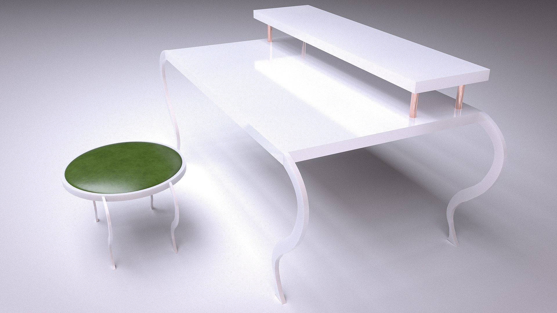 3D Make Up Desk Model - TurboSquid 1843080