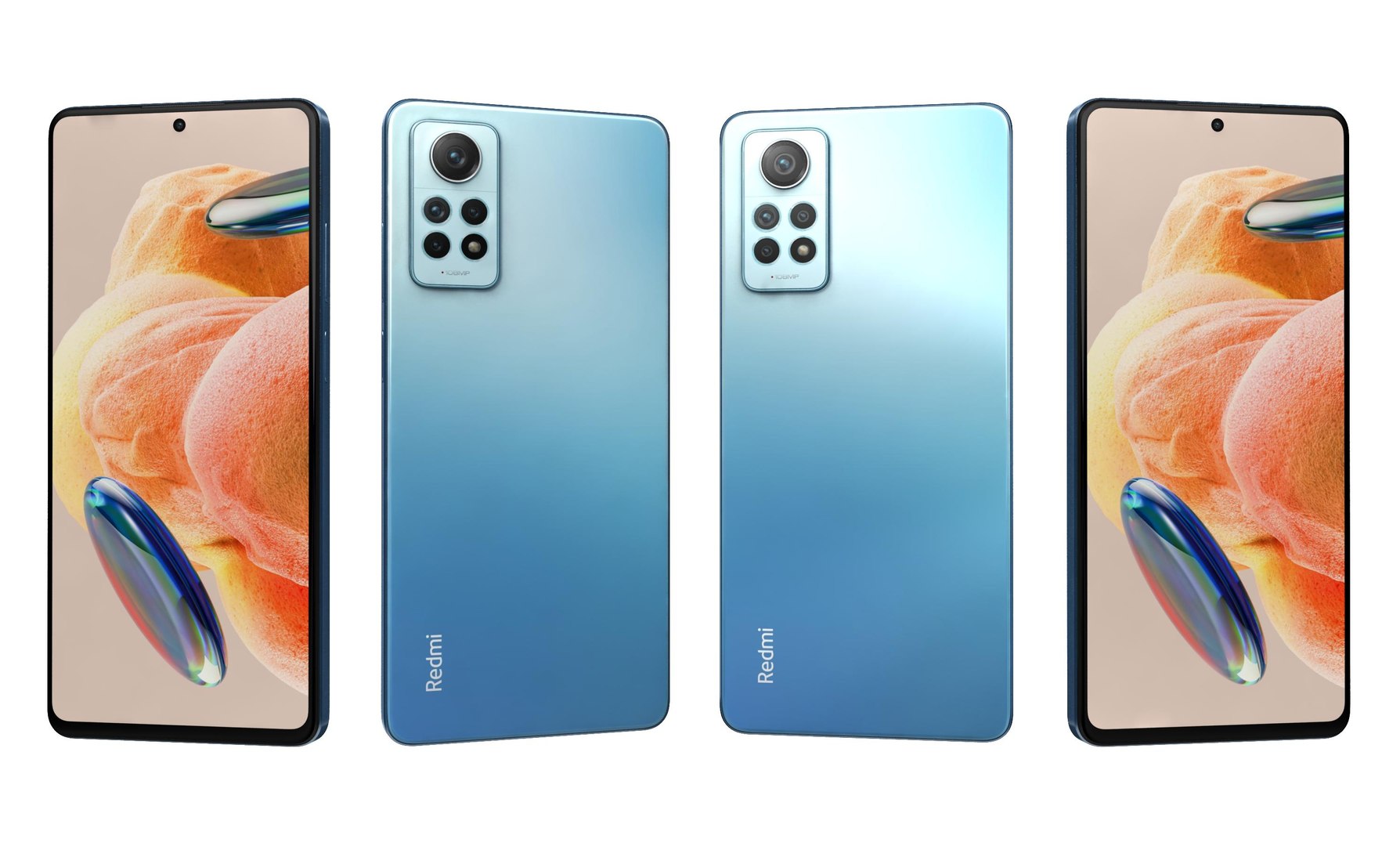Xiaomi Redmi Note 12 Pro 4G Blue 3D - TurboSquid 2056571