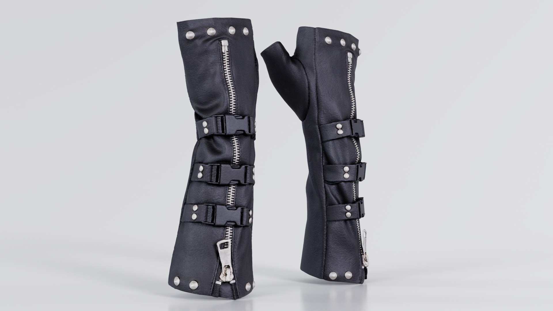 3D Model Clasp Leather Gloves Remastered - TurboSquid 2361300