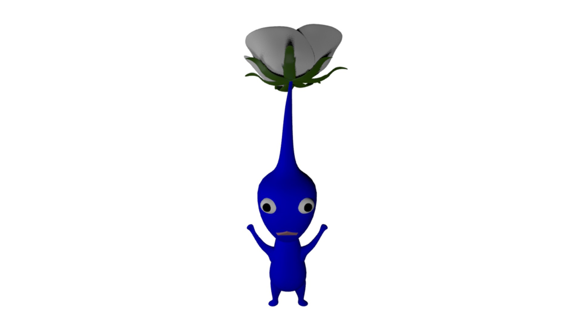 Blue flower pikmin 3D model - TurboSquid 1643836