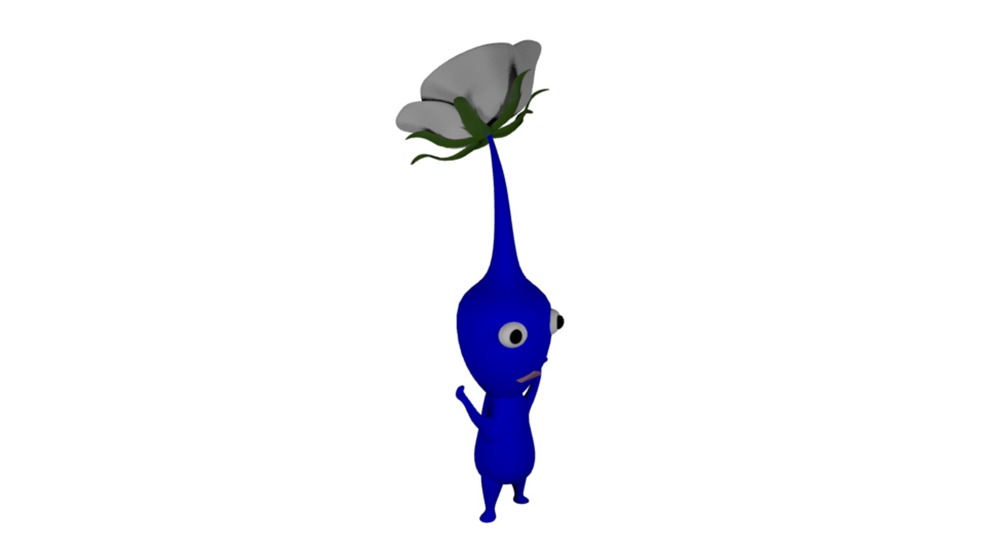 Blue flower pikmin 3D model - TurboSquid 1643836