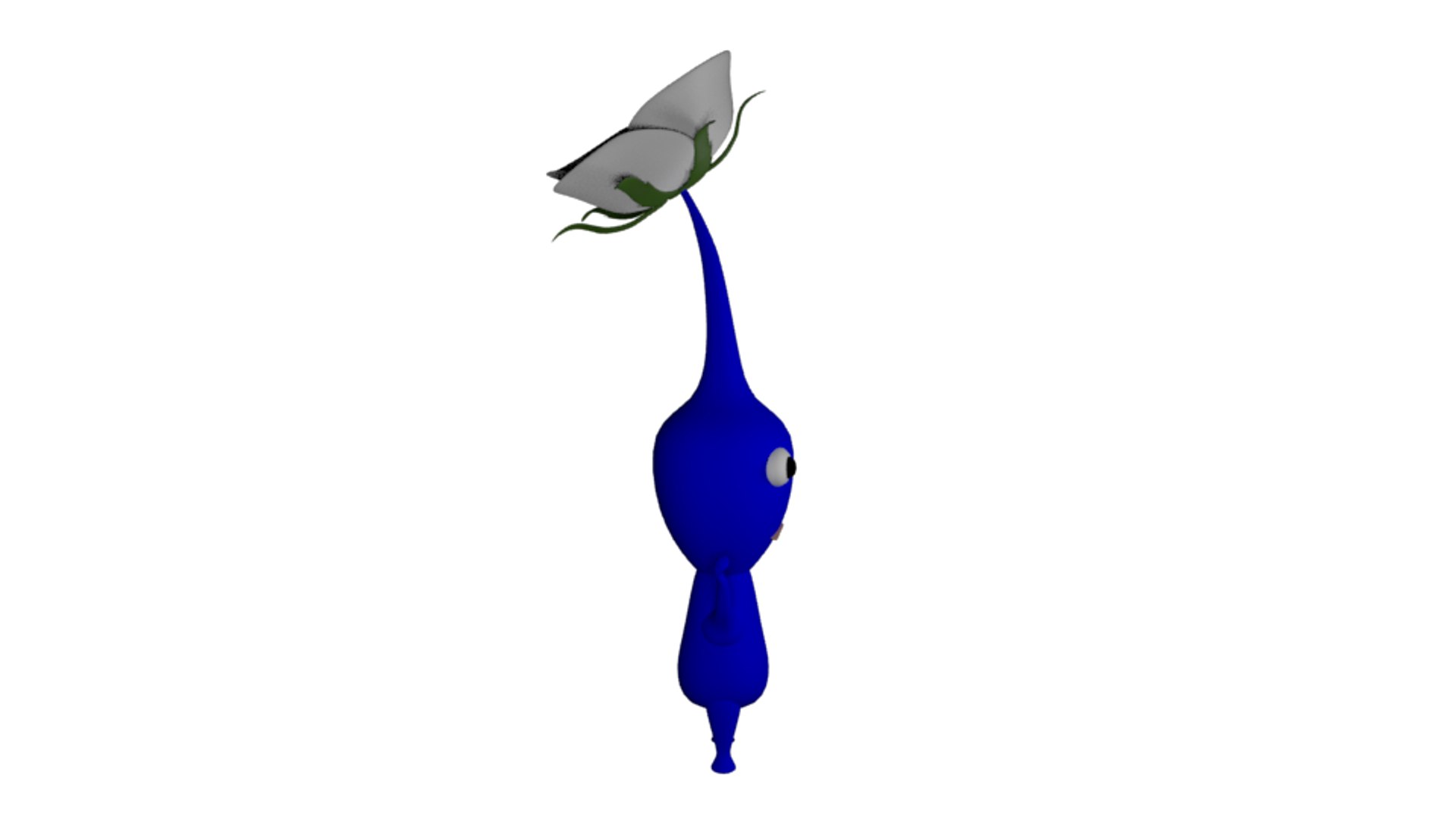 Blue flower pikmin 3D model - TurboSquid 1643836