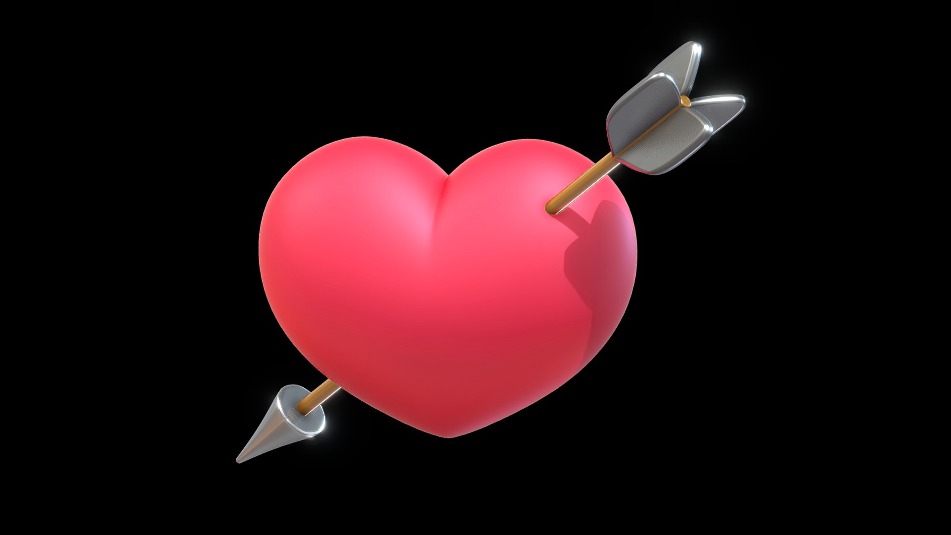 arrow through heart