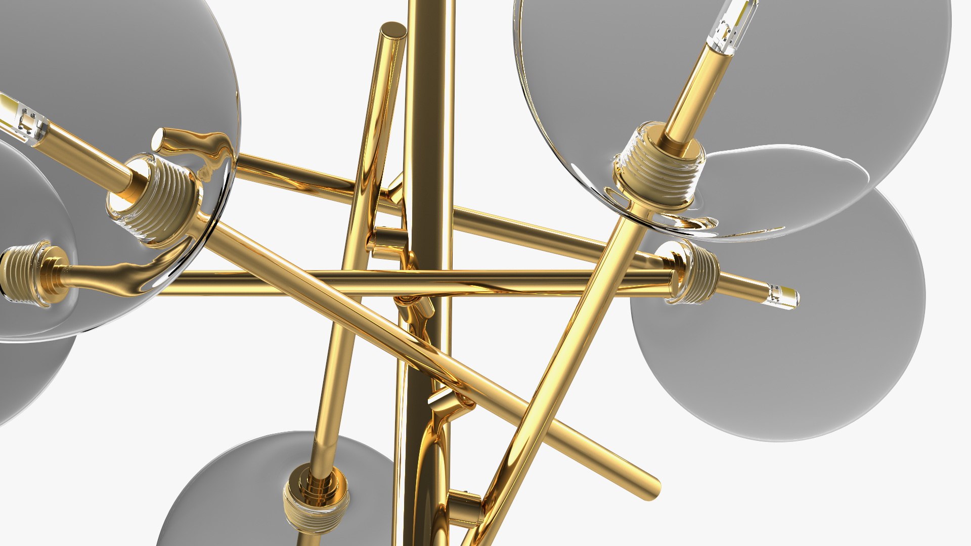 Bubbles Pendant Led Light Gold Model - TurboSquid 2017612
