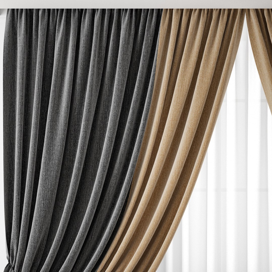 3D Curtain Fabric Drape Model - TurboSquid 1618001