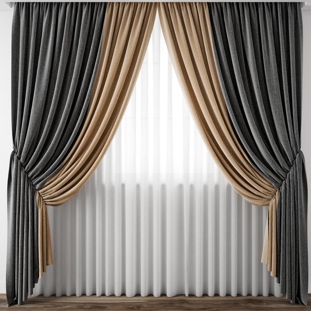 3D Curtain Fabric Drape Model - TurboSquid 1618001