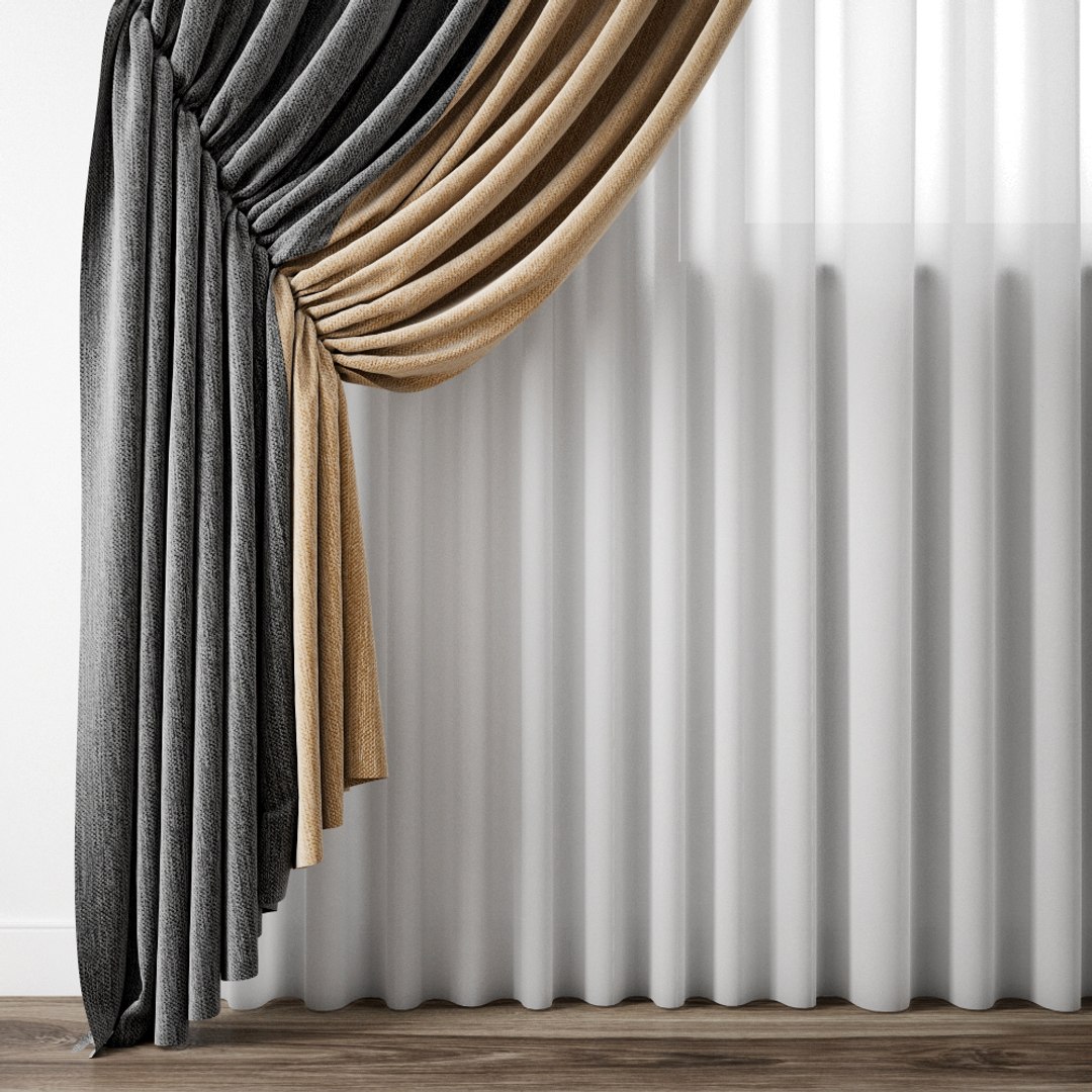 3D Curtain Fabric Drape Model - TurboSquid 1618001