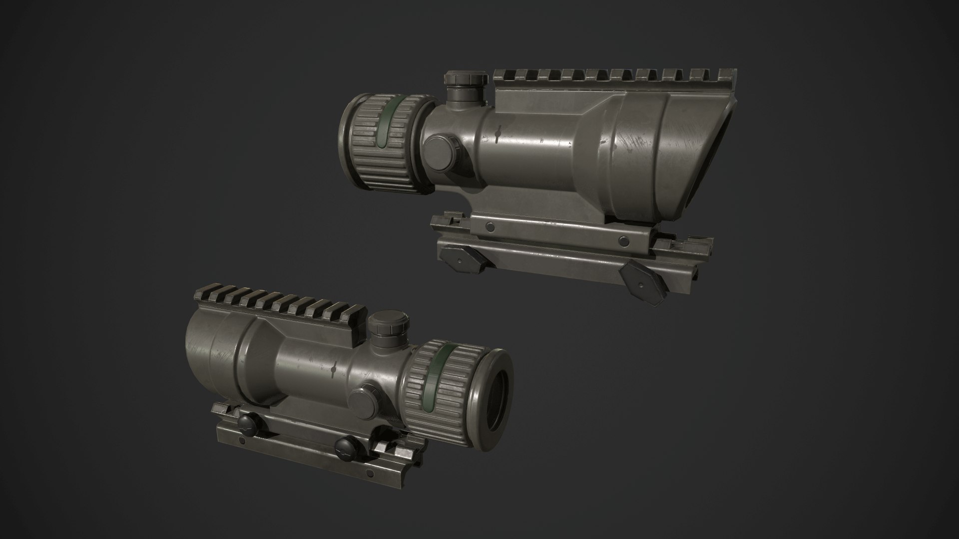 ACOG Rifle Scope 3D Model - TurboSquid 1745985