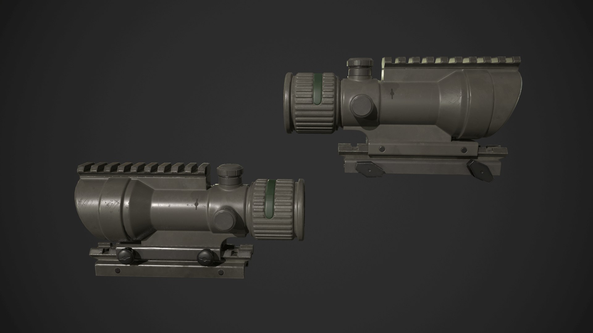 ACOG Rifle Scope 3D Model - TurboSquid 1745985