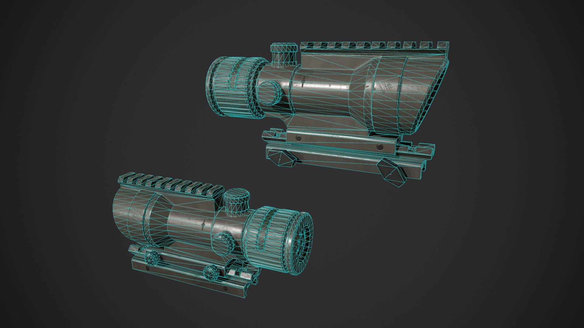 ACOG Rifle Scope 3D Model - TurboSquid 1745985