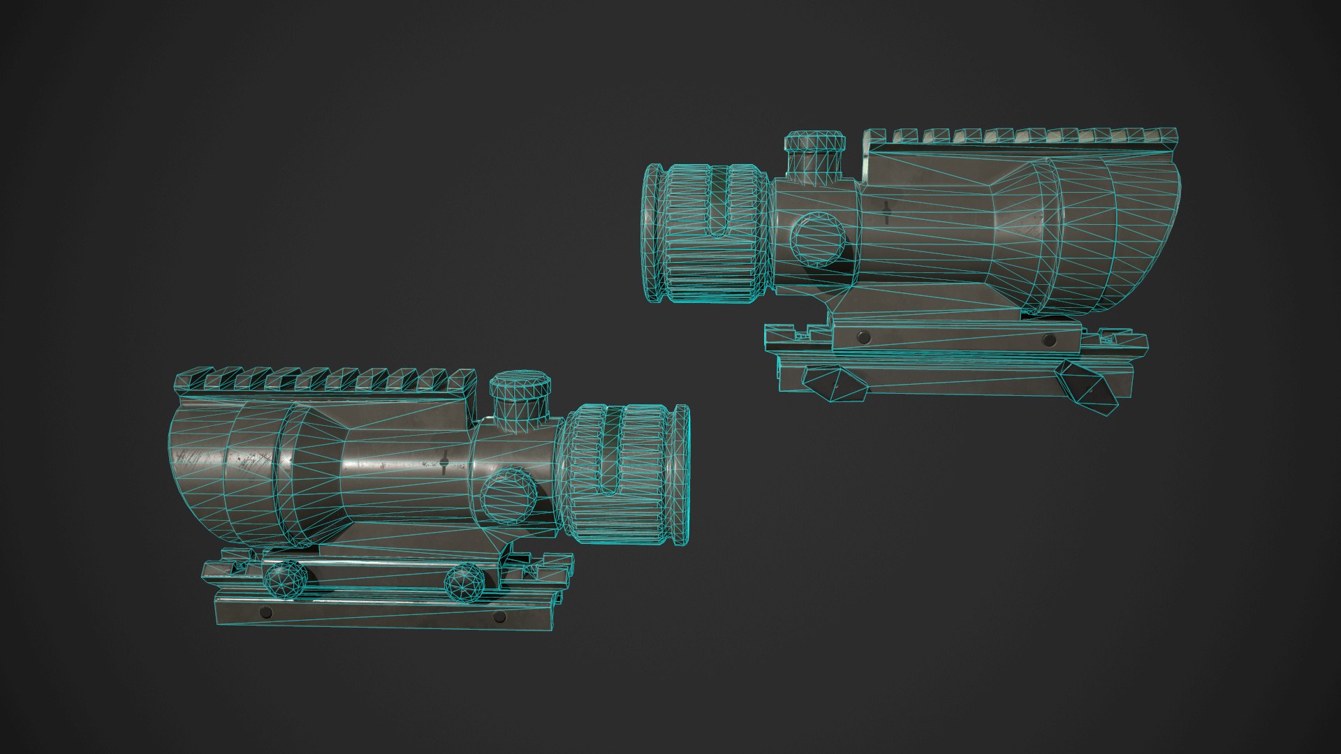 ACOG Rifle Scope 3D Model - TurboSquid 1745985