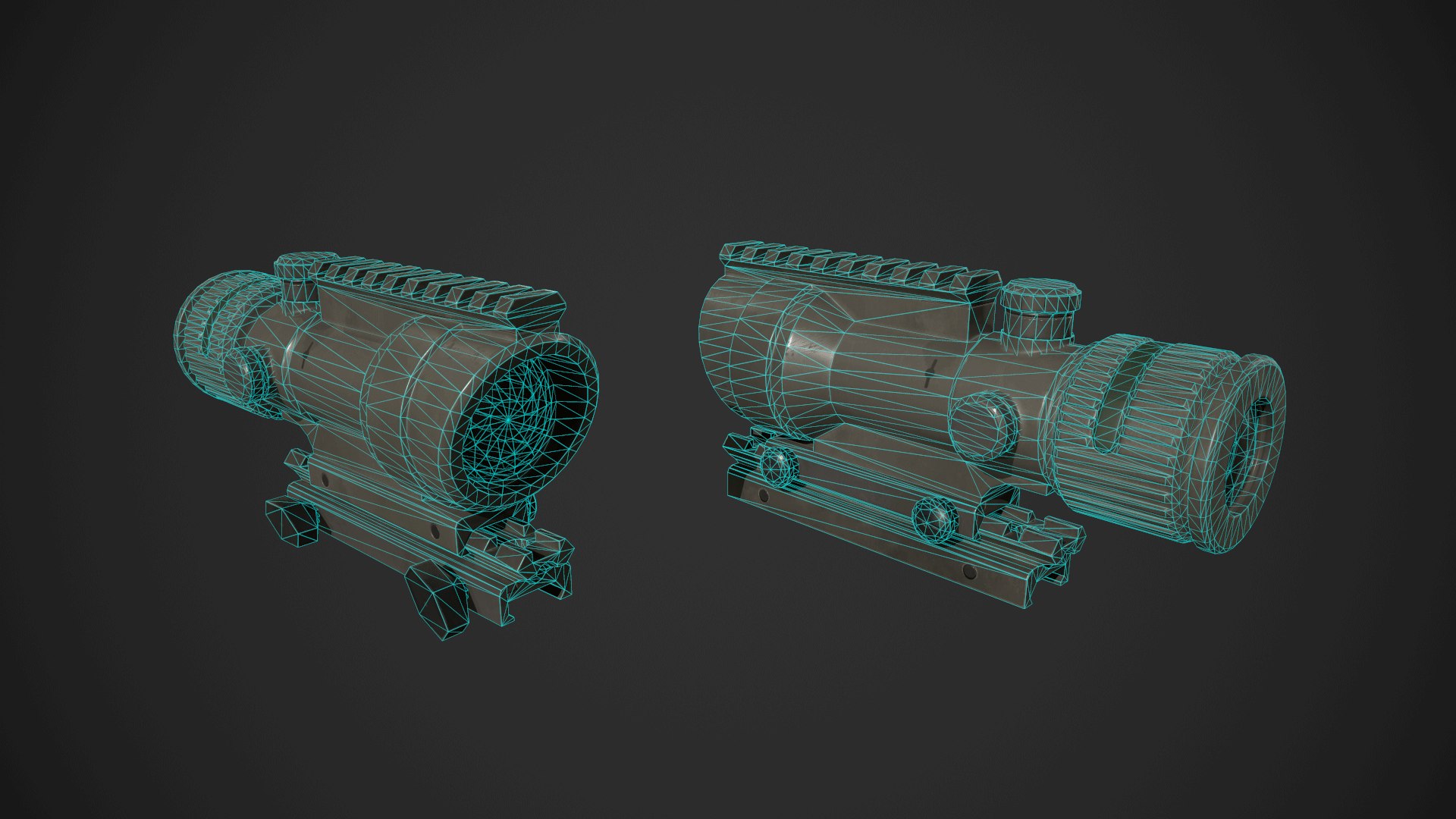 ACOG Rifle Scope 3D Model - TurboSquid 1745985
