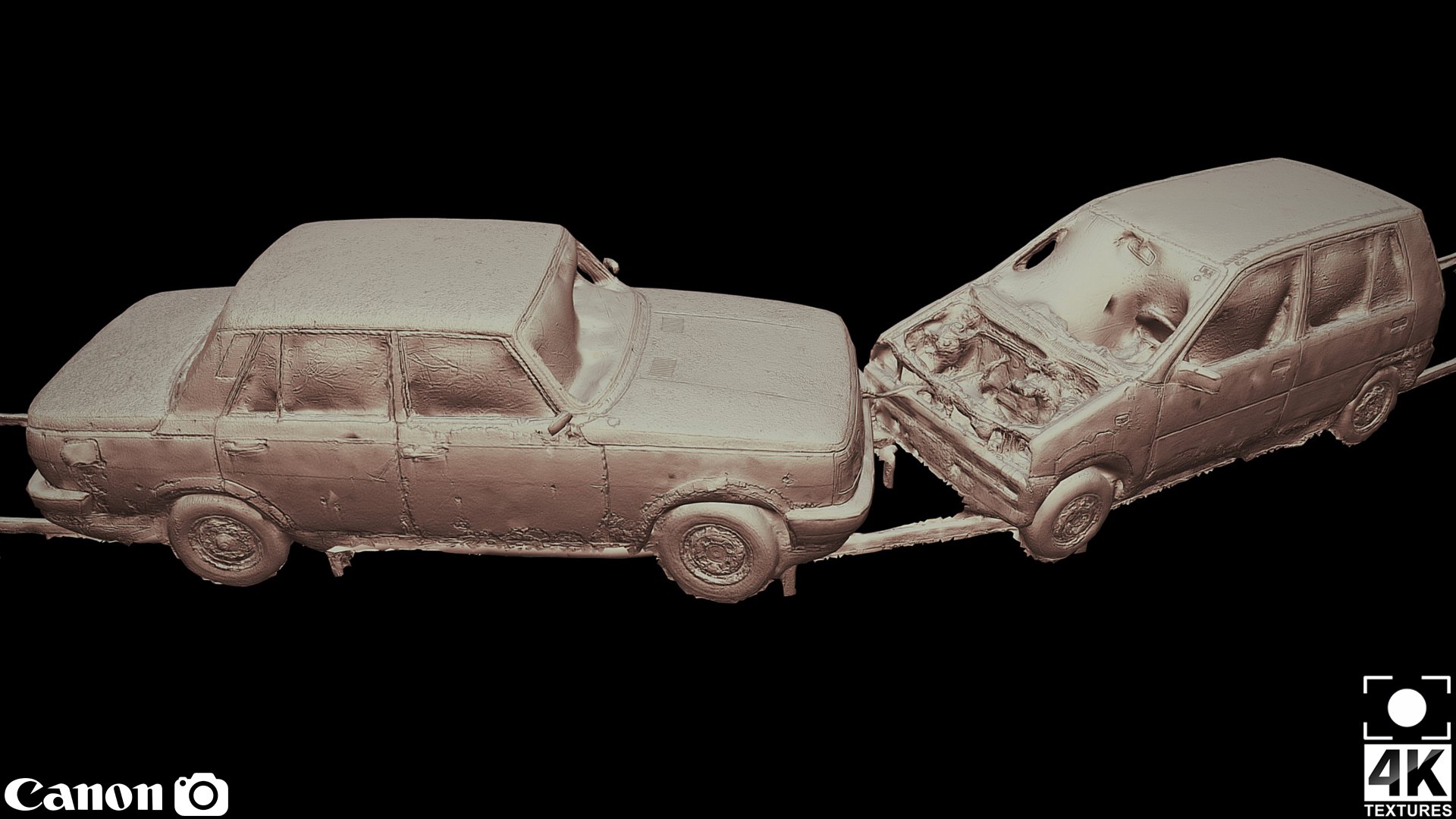 3D Car Soviet Wrecks Abandoned Photogrammetry - TurboSquid 2225940