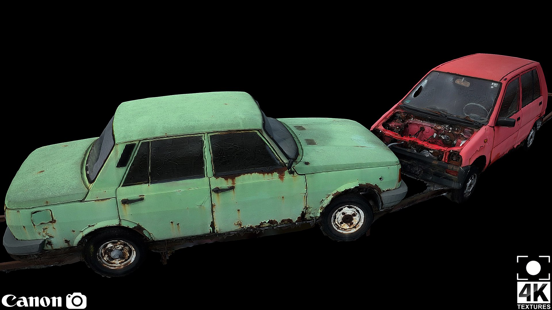 3D Car Soviet Wrecks Abandoned Photogrammetry - TurboSquid 2225940