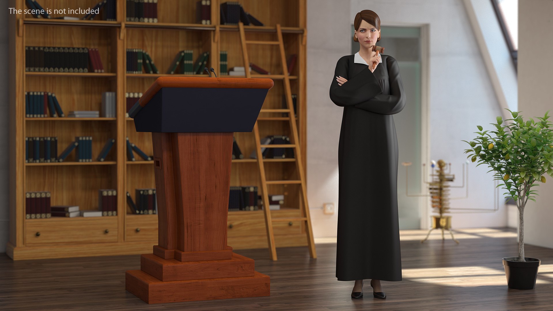 3D female magistrate - TurboSquid 1614182