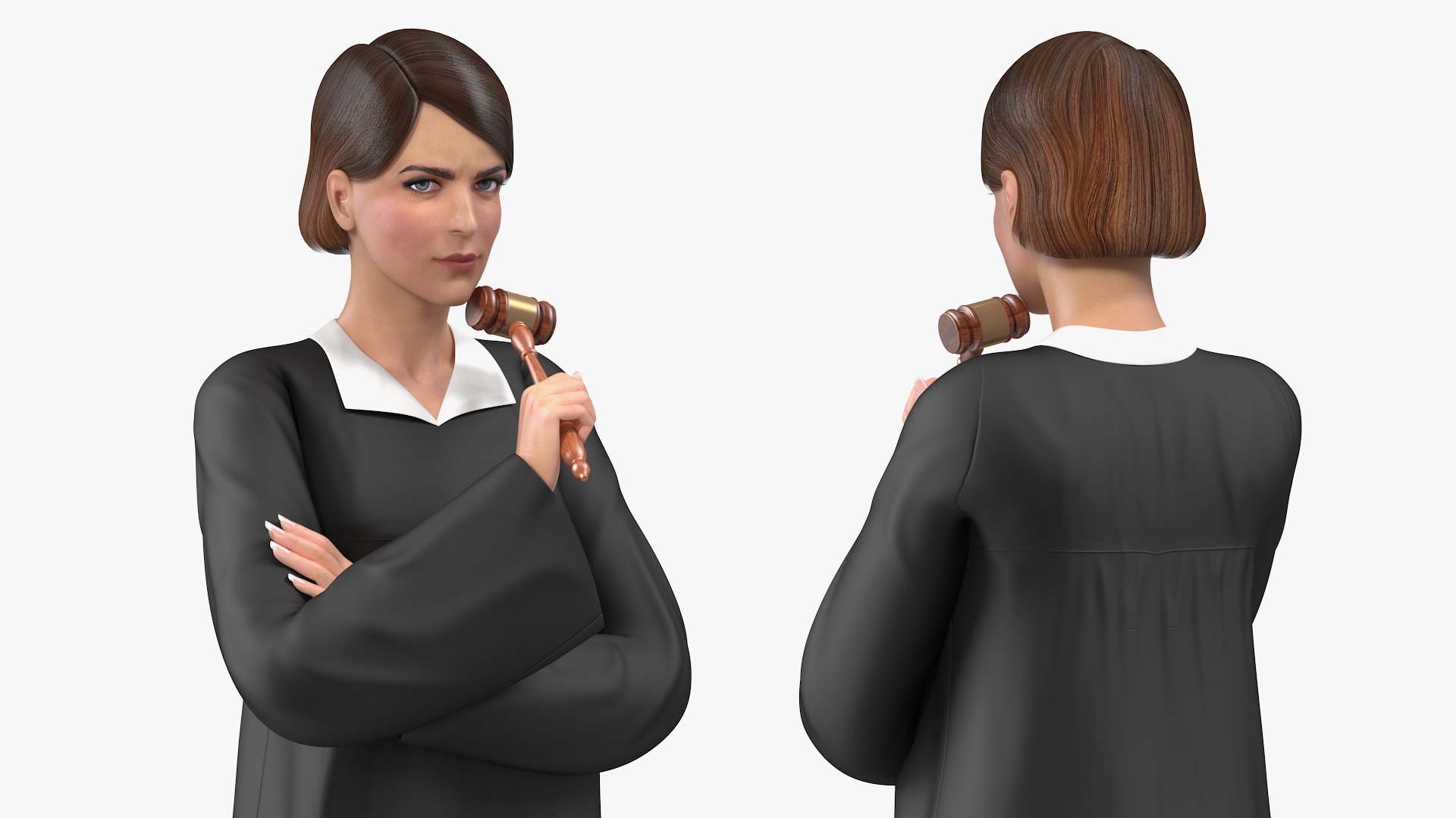 3D female magistrate - TurboSquid 1614182