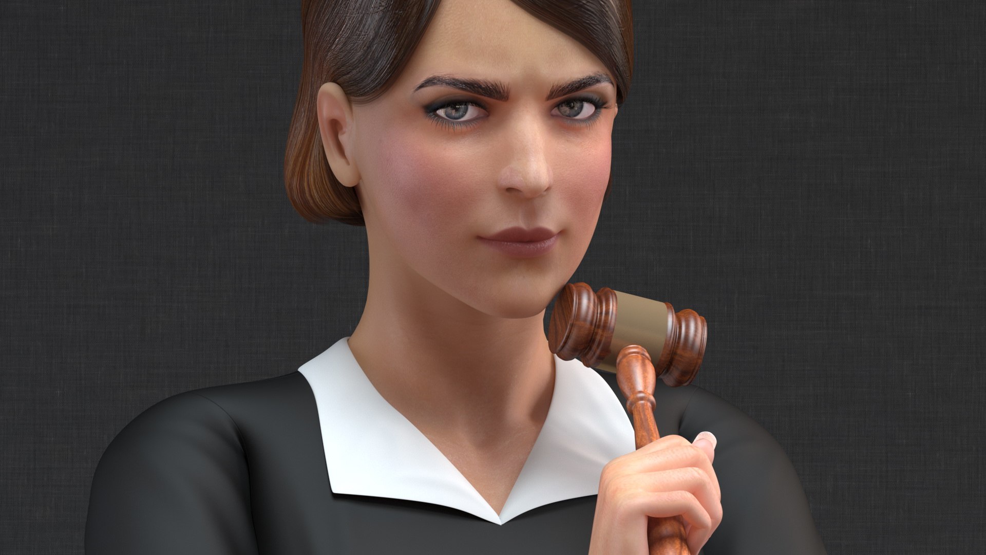 3D female magistrate - TurboSquid 1614182