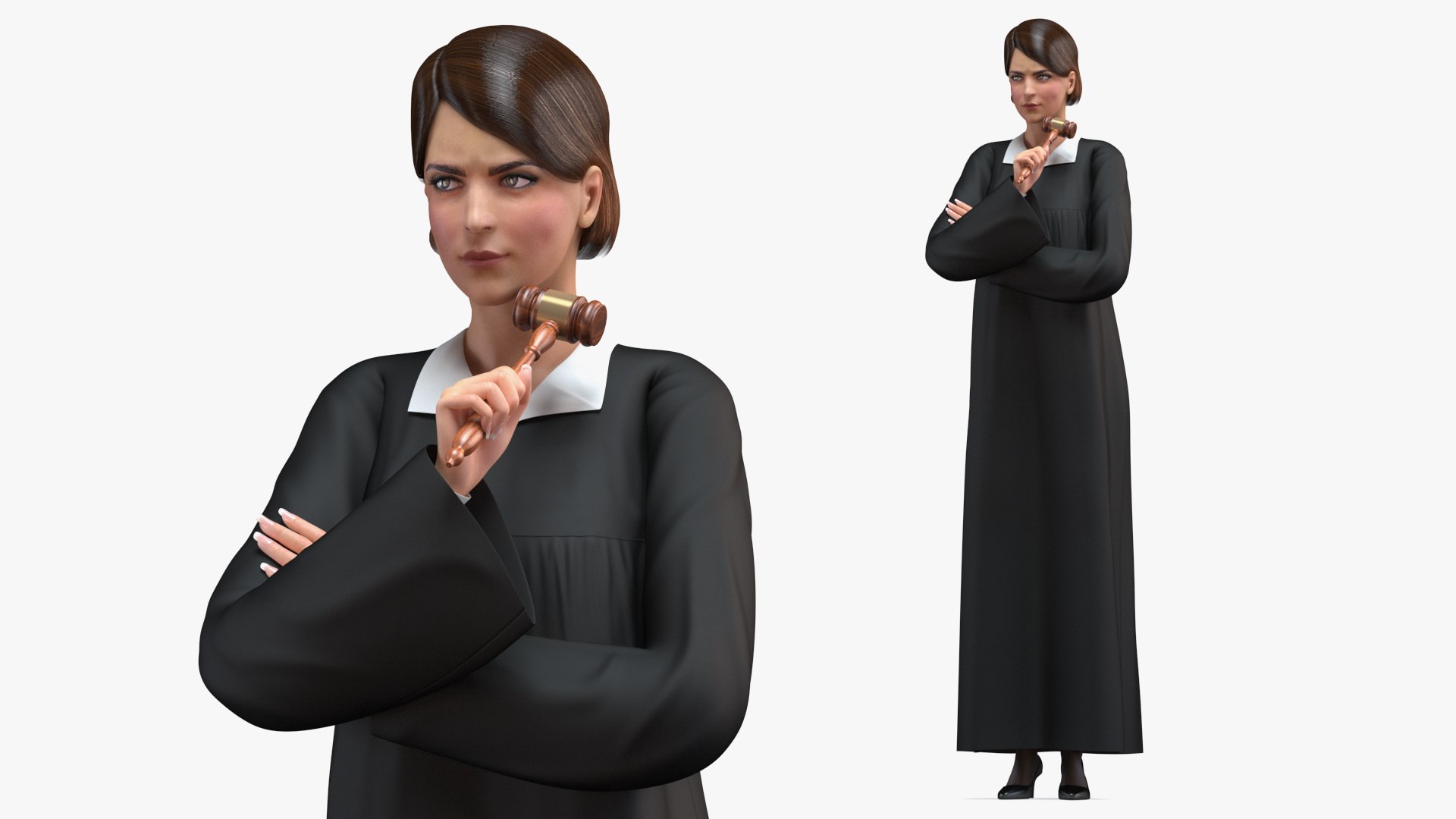 3D female magistrate - TurboSquid 1614182