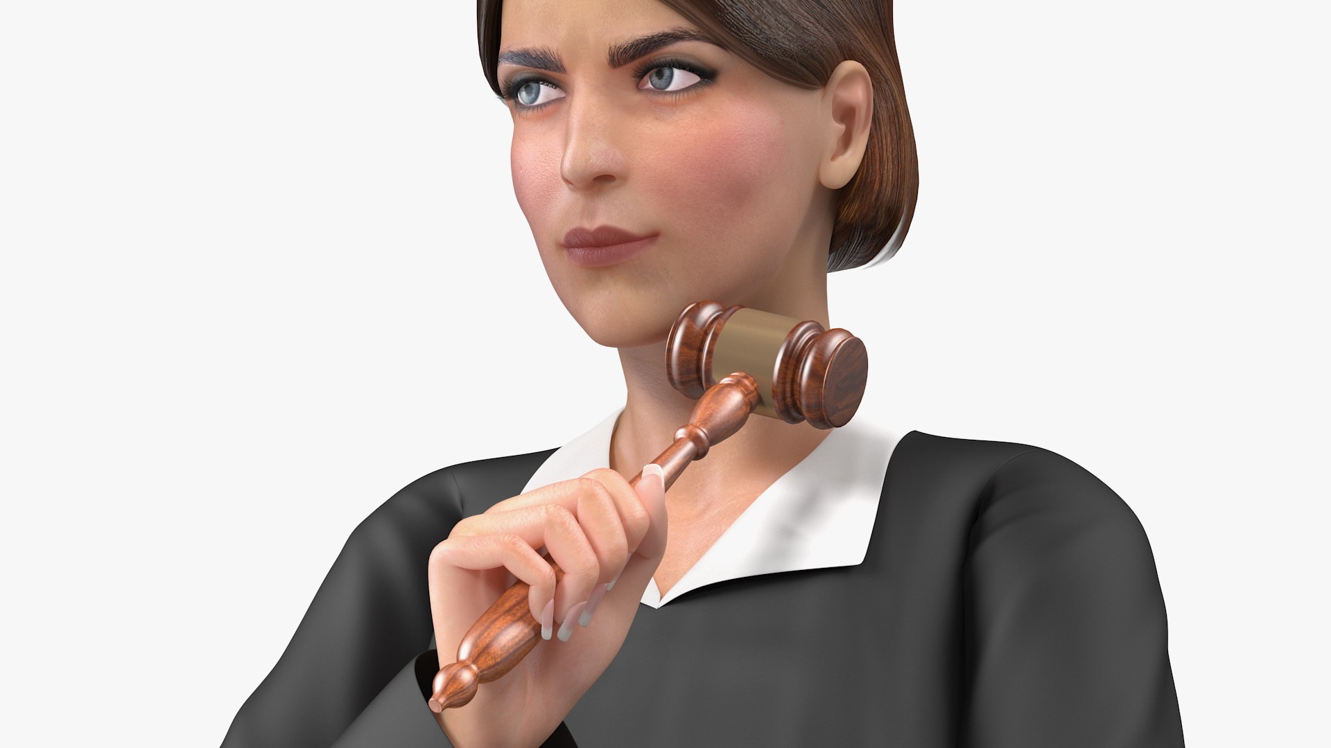 3D female magistrate - TurboSquid 1614182