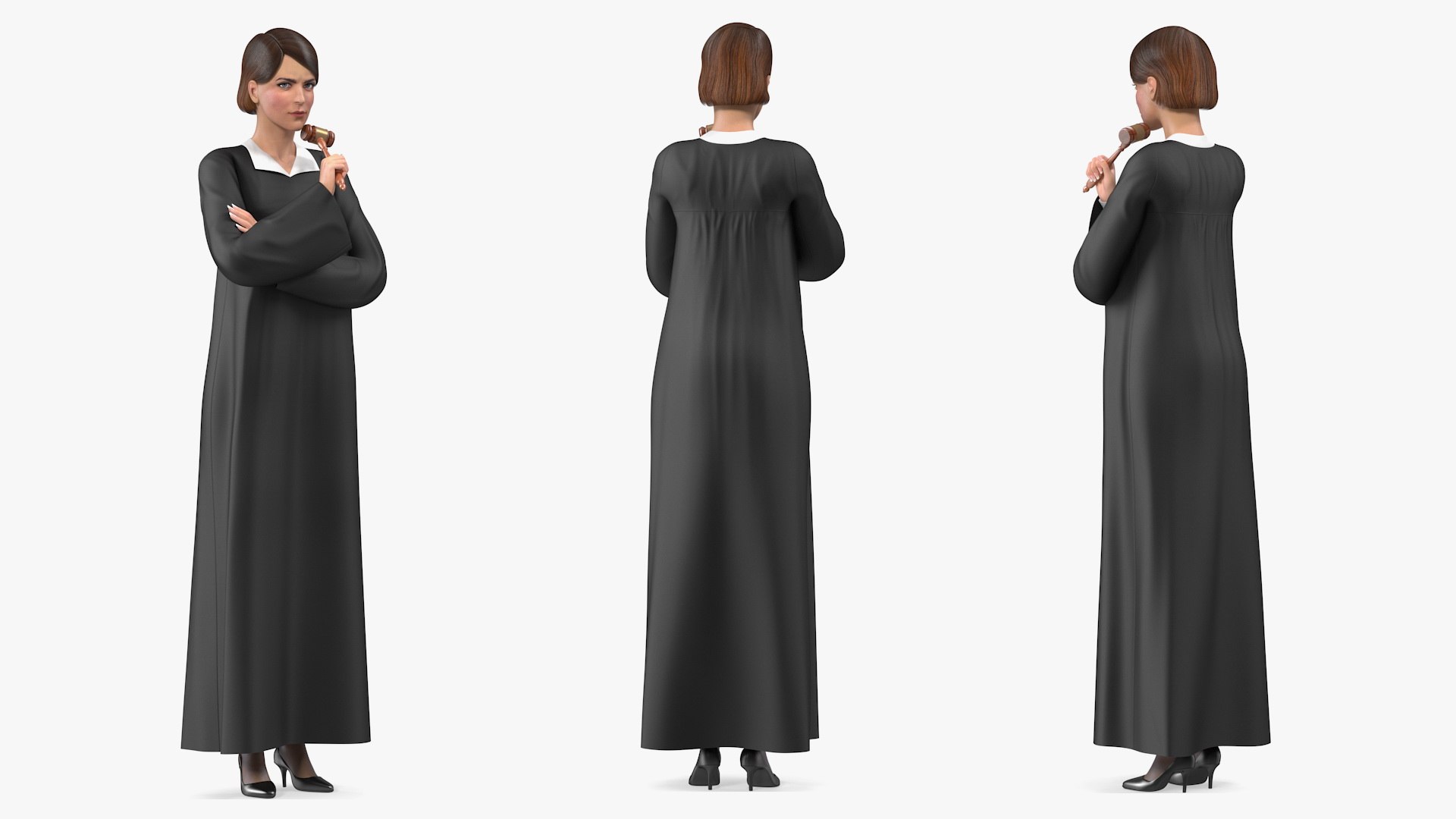 3D female magistrate - TurboSquid 1614182