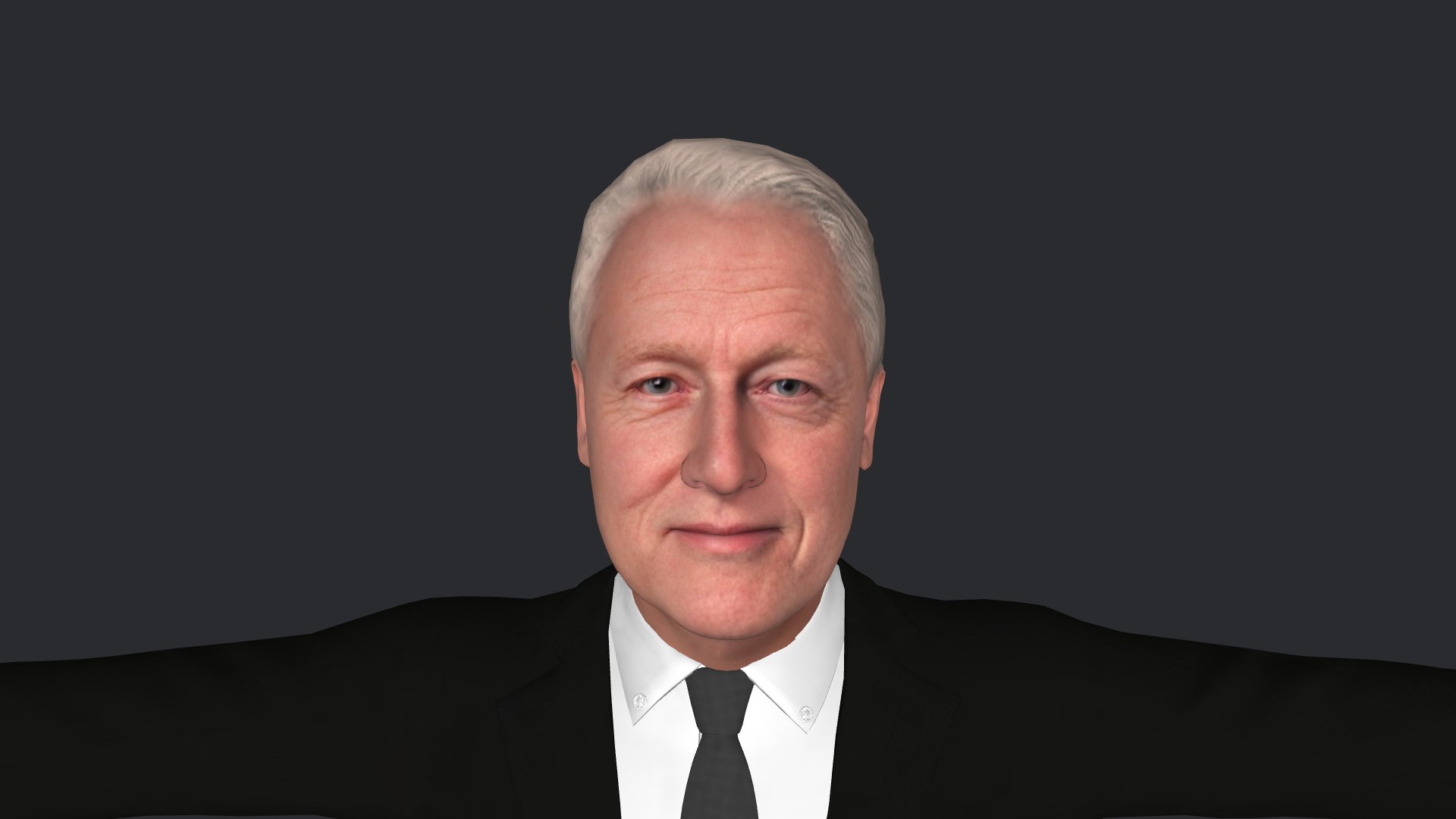 3D President Bill Clinton Hyper Realistic Full Body Fully Rigged 3D ...
