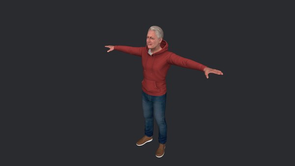 modelo 3d Presidente Bill Clinton Personaje 3D hiperrealista de cuerpo ...
