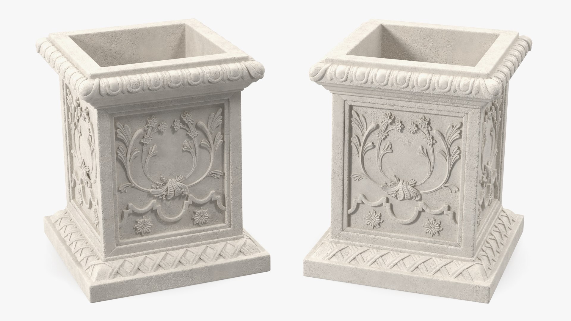 Provence Planter Box H55 3D Model - TurboSquid 1947595