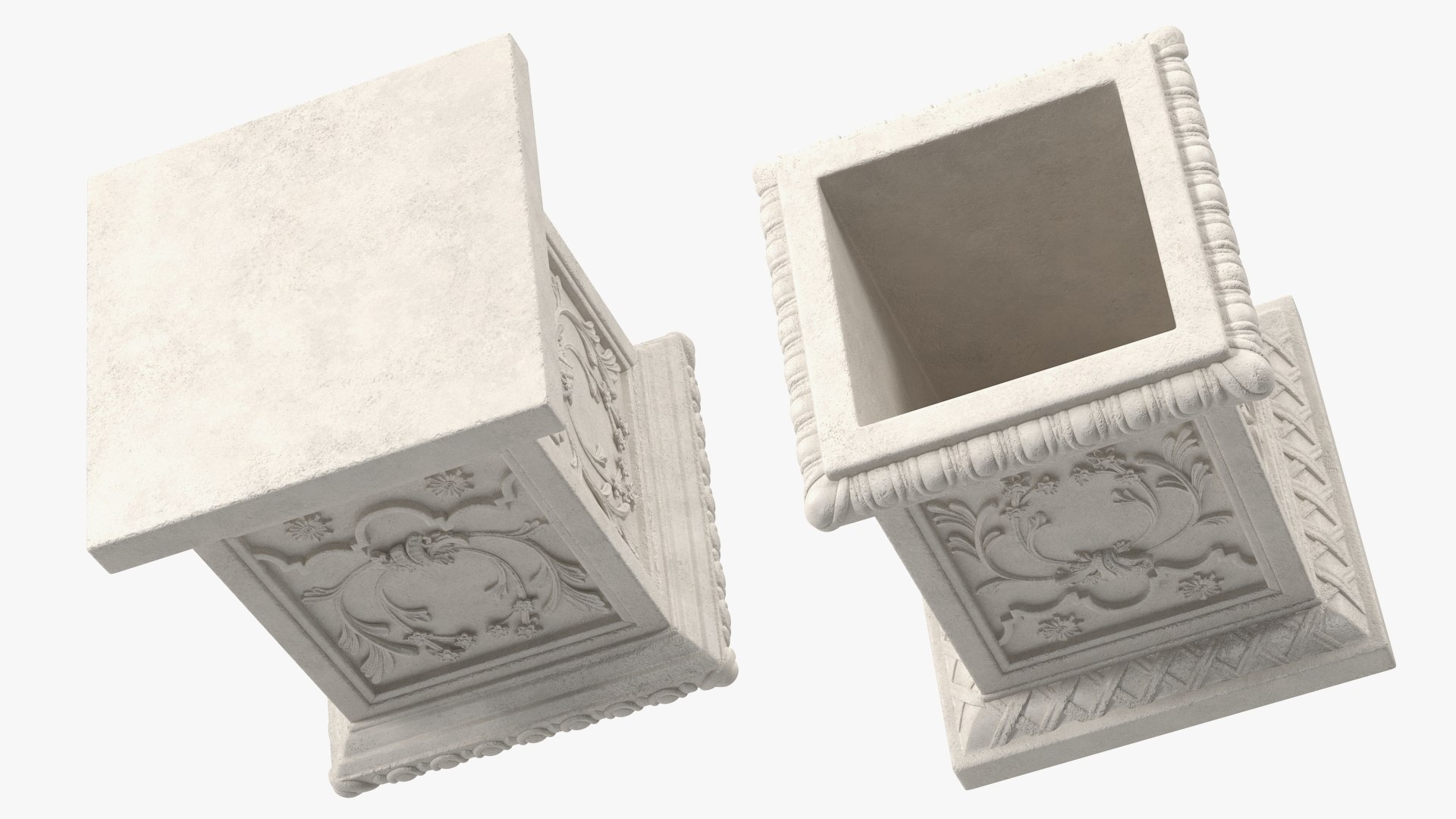 Provence Planter Box H55 3D Model - TurboSquid 1947595