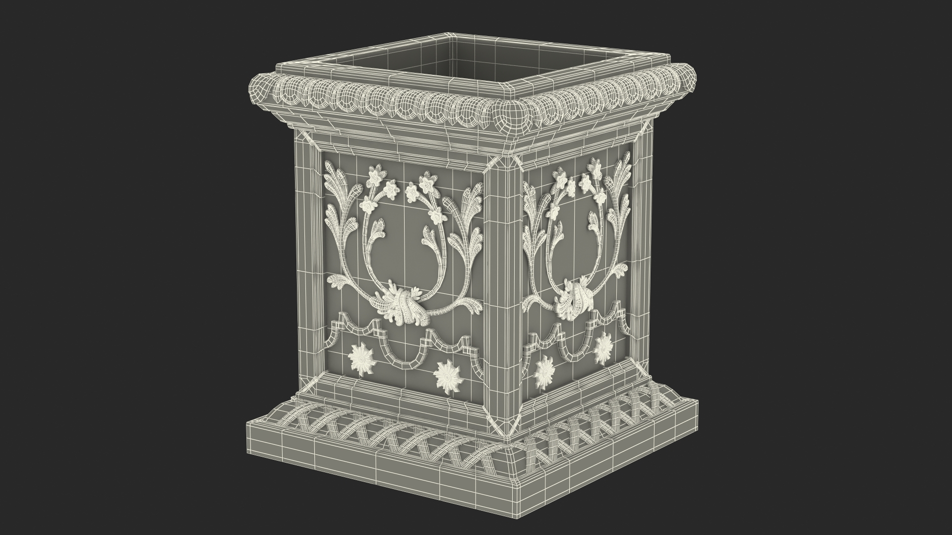 Provence Planter Box H55 3D Model - TurboSquid 1947595