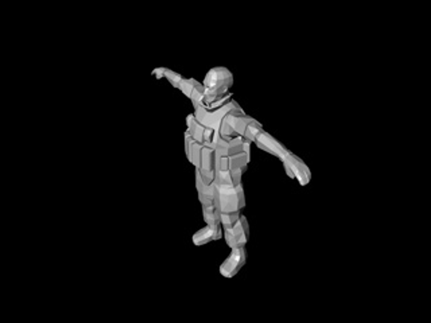 Free Solider 3d Model