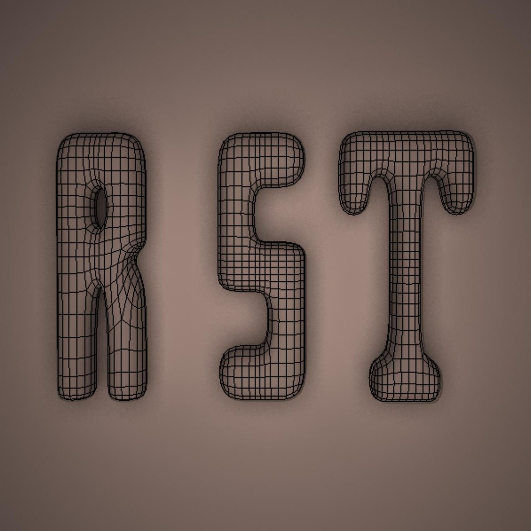 Alphabet 3d Model