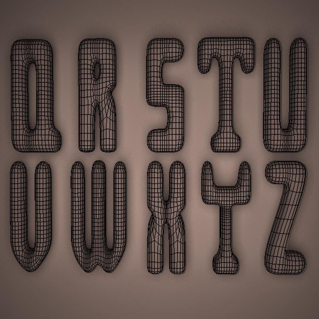 Alphabet 3d Model