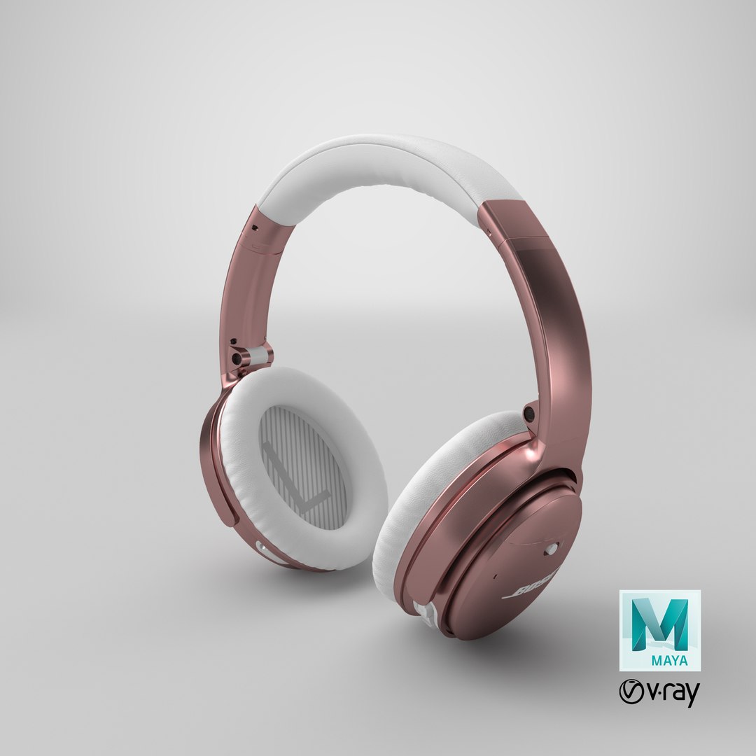 3D Bose Headphones Gold Rose - TurboSquid 1538879