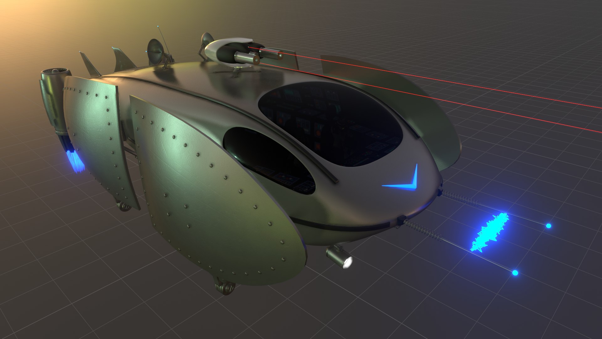 Spaceship Water Strider Ship 3D Model - TurboSquid 1652458