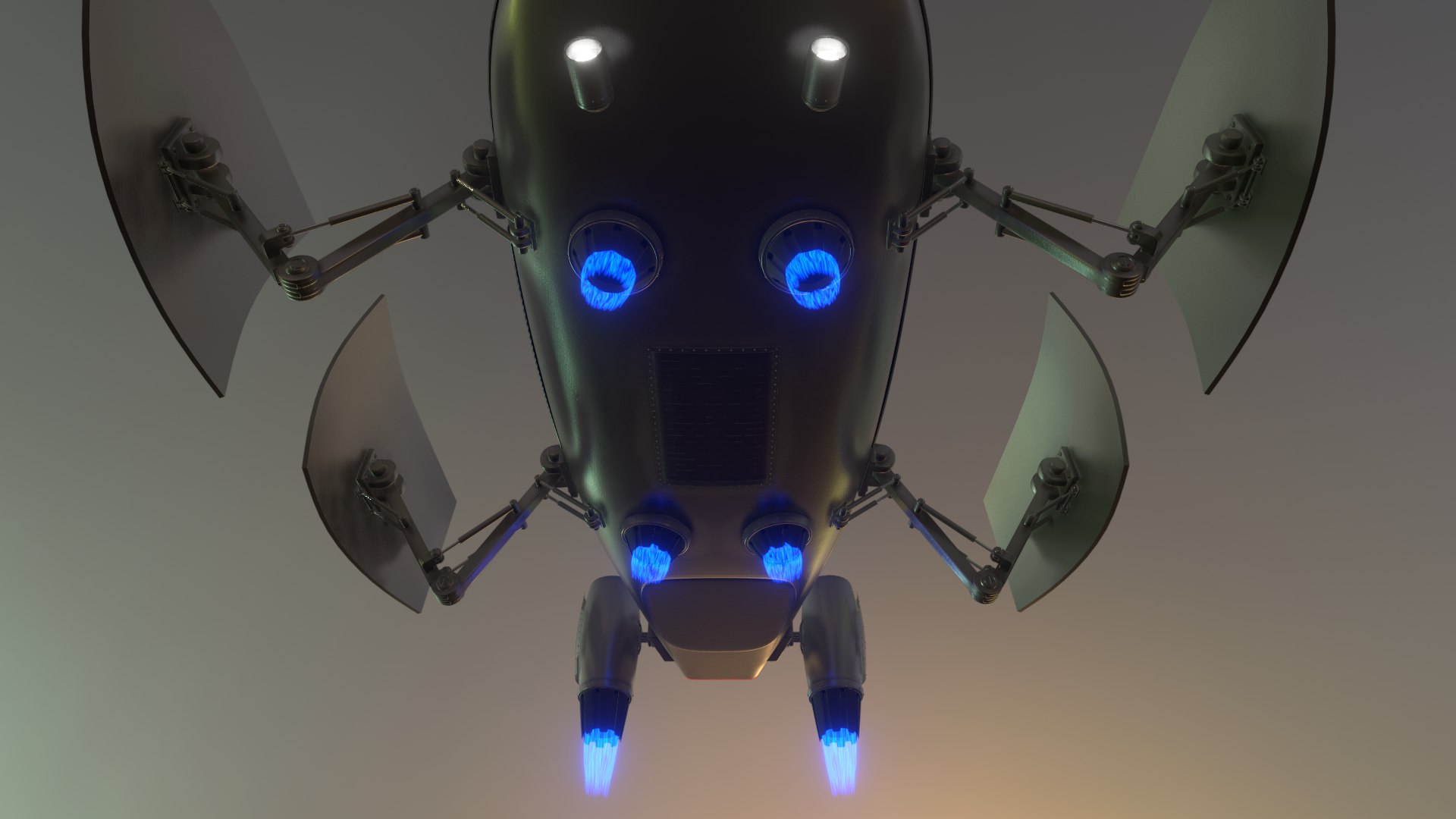 Spaceship Water Strider Ship 3D Model - TurboSquid 1652458